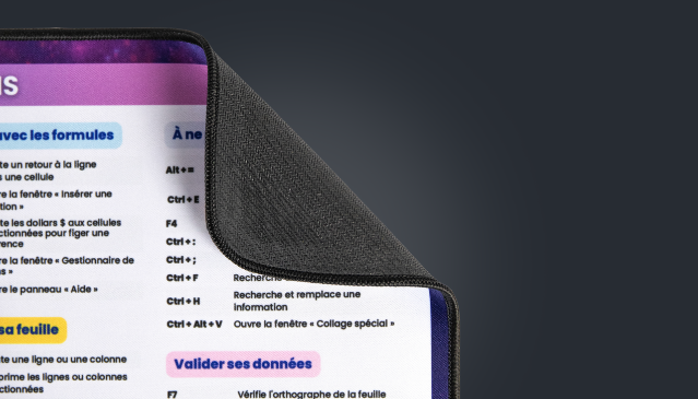 Tapis de Souris Excel design | L'incontournable